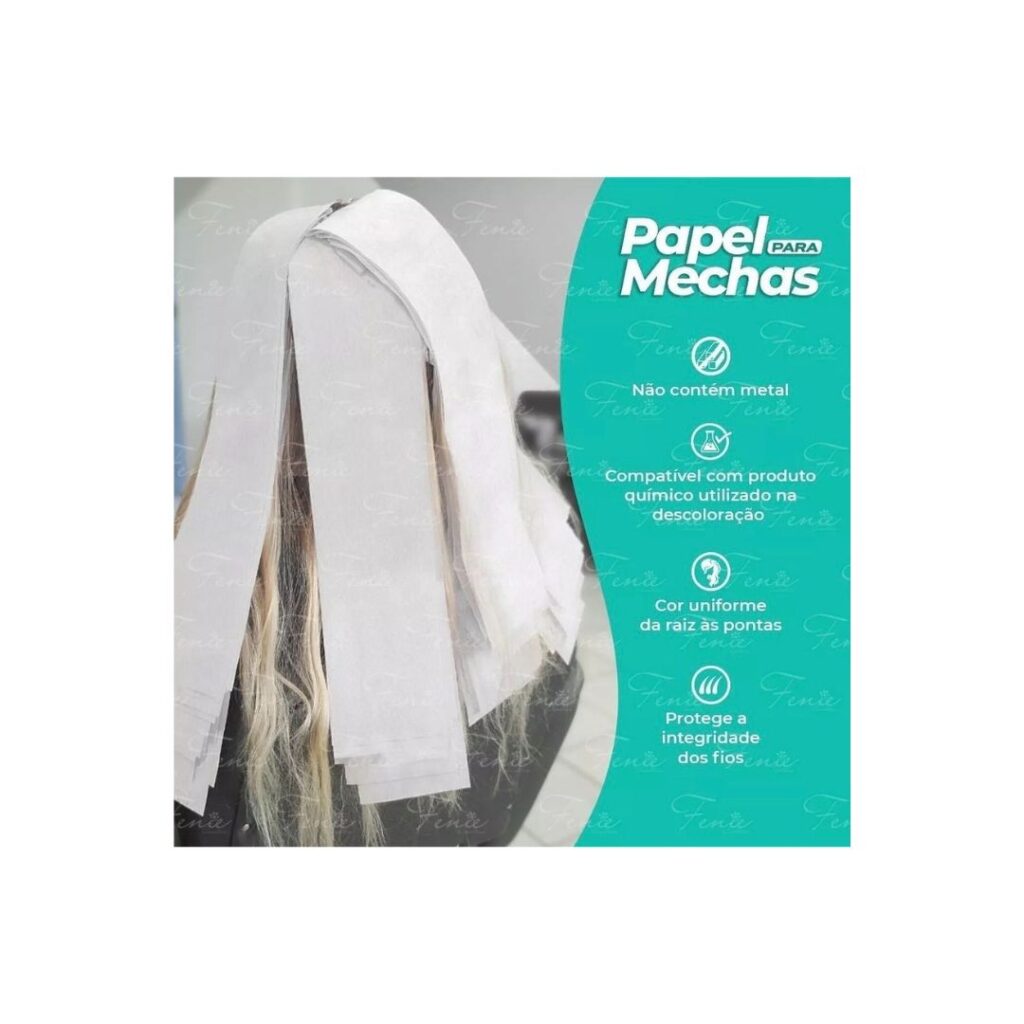 Papel para Mechas Standard grande 120 folhas